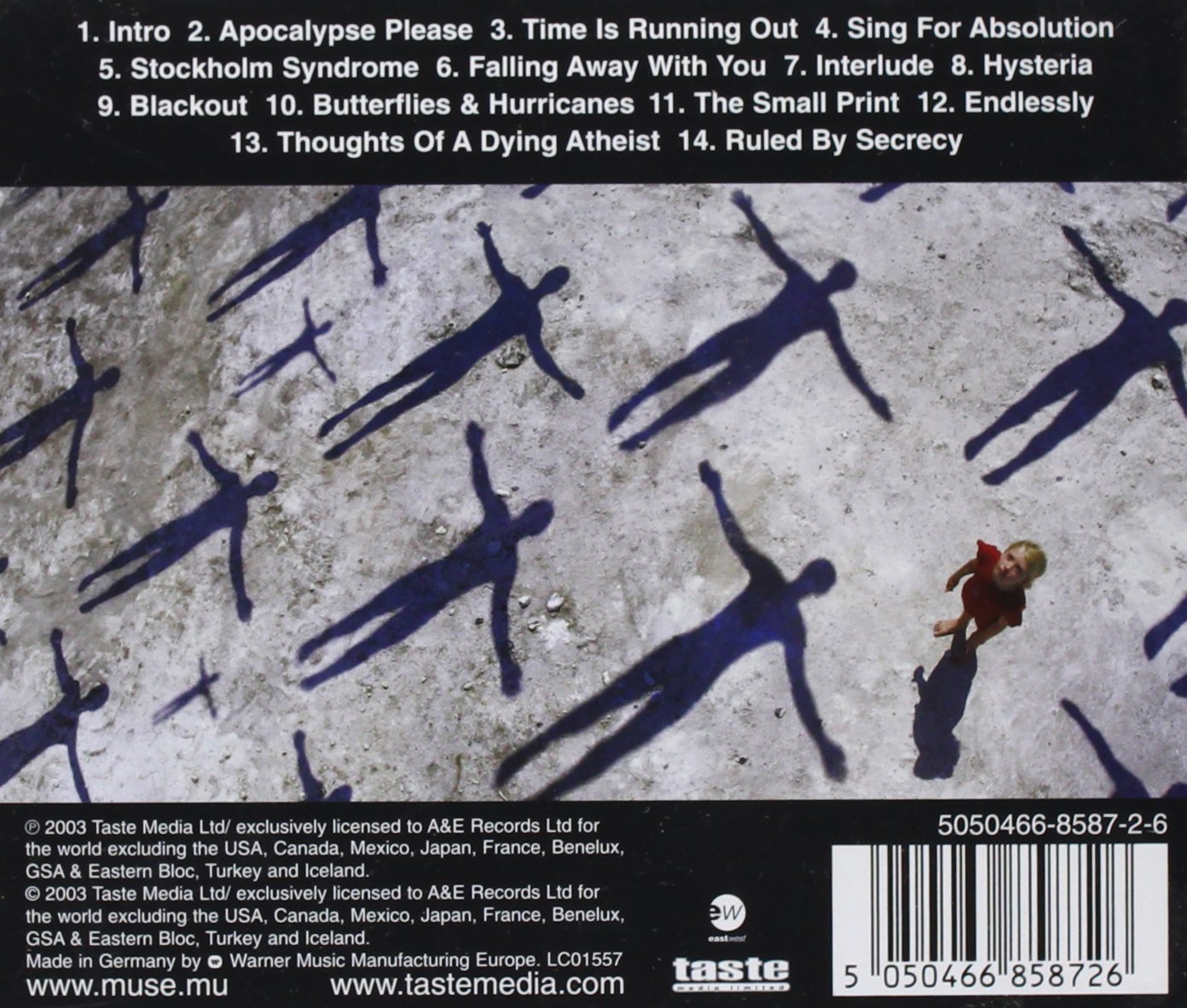 Classic Rock Covers Database: Muse - Absolution (2003)