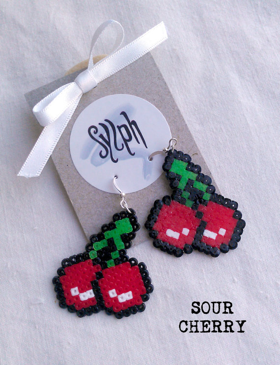 Whimsical Mini Hama Bead Jewelry by Sylph Designs / The Beading Gem