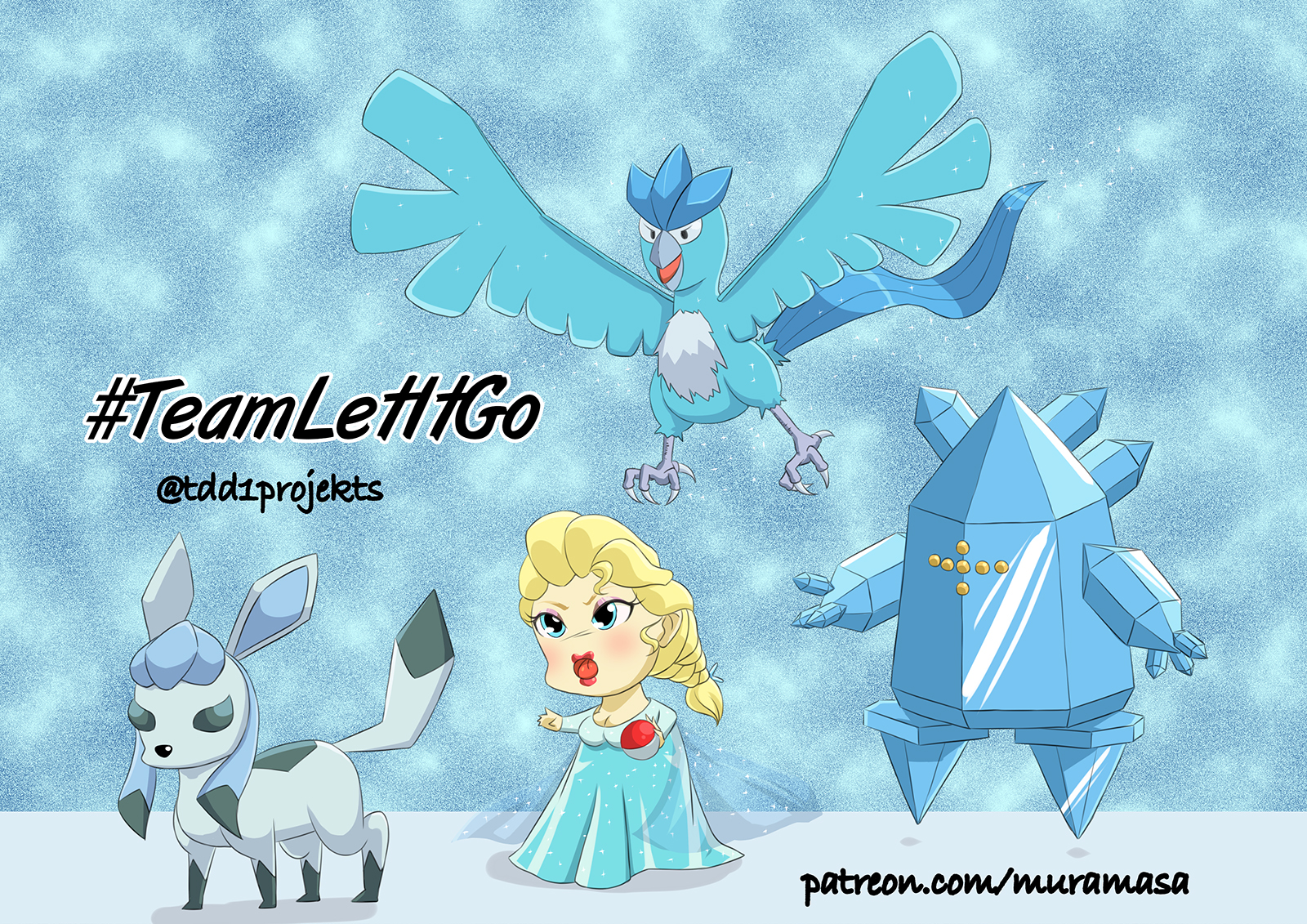 Chibi Elsa and Ice Pokemon #TeamLetItGo ~ TDD1-Projekts