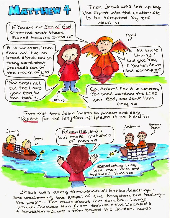 Doodle Through The Bible: Matthew 4