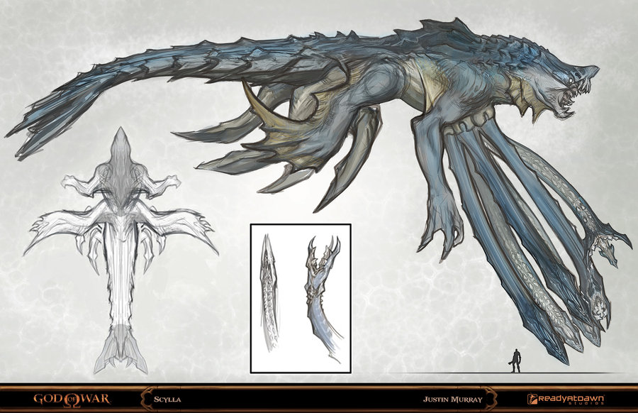 Um Pouco da Minha Mente : Scylla: Um dos monstos do mar da mitologia grega