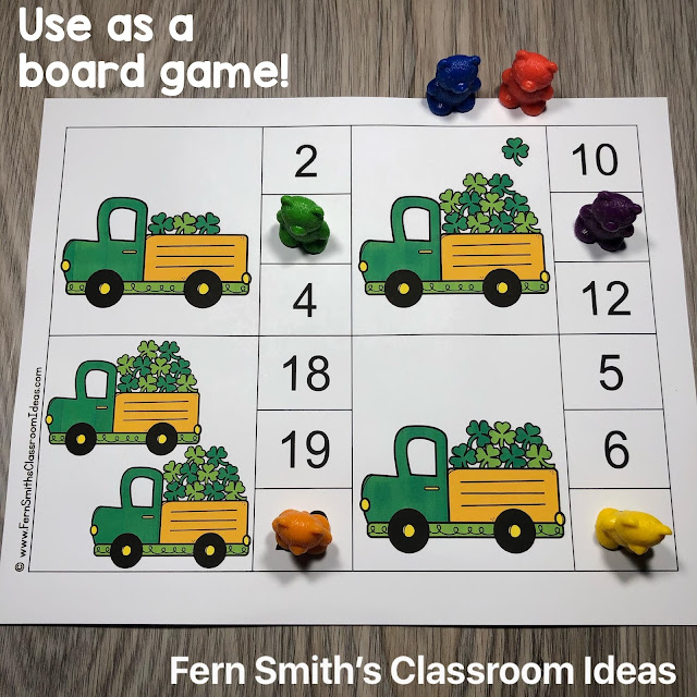 Adorable St. Patrick's Day Counting Clip Cards For Your Class! - Fern ...