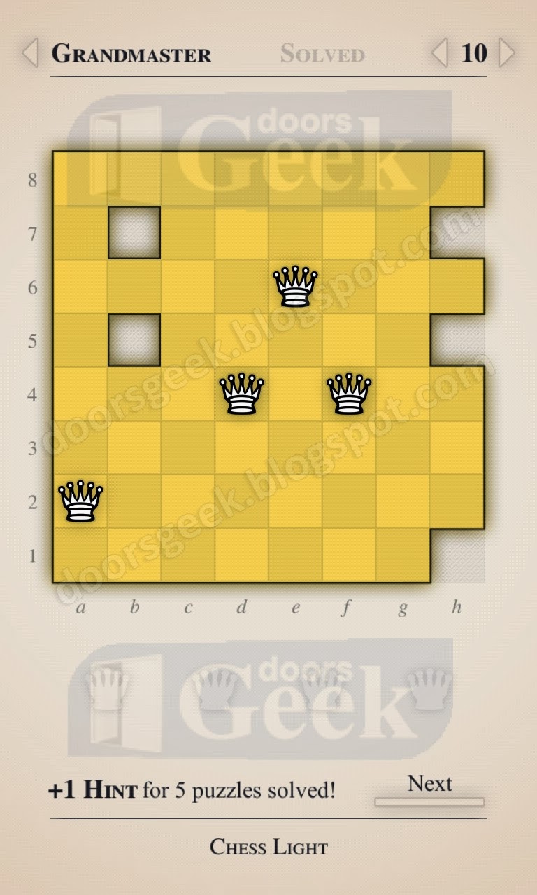 Chess Light [Grandmaster] Level 10 ~ Doors Geek