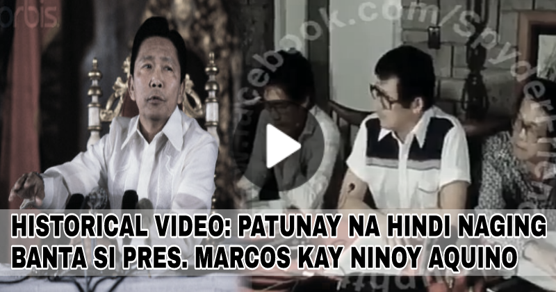 A HISTORIC VIDEO| Pres Ferdinand E Marcos has never been a threat to ...