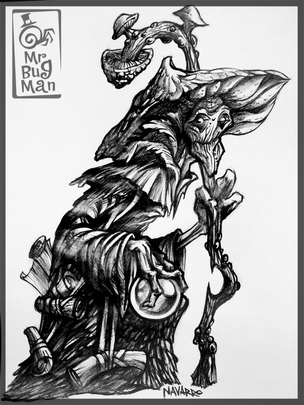 Mr. Bug Man: MYCONID SORCERER Concept art (5 of 5)