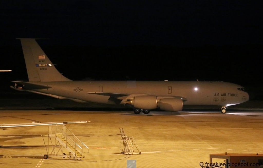 Far North Queensland Skies: USAF KC-135 Stratotanker 58-0051 touches down!