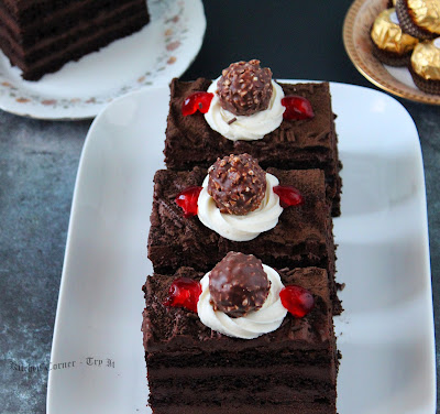 Chocolate Cream Cake/ Bakery Style Chocolate Pastry Cake