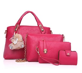 Beg tangan wanita terkini murah woman hand bag / 4pcs per Set dcp 492 ...