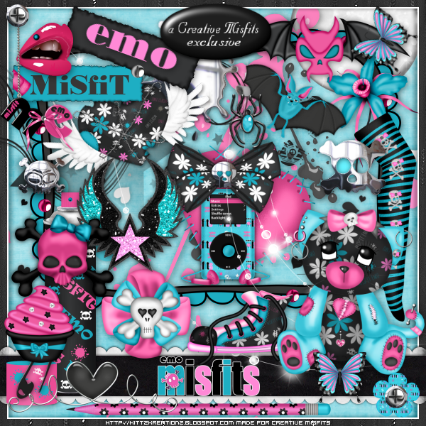 ♥KittzKreationz♥: New Kit -Emo Misfit