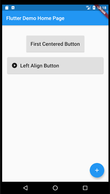 Flutter Button With Left Align Text And Icon