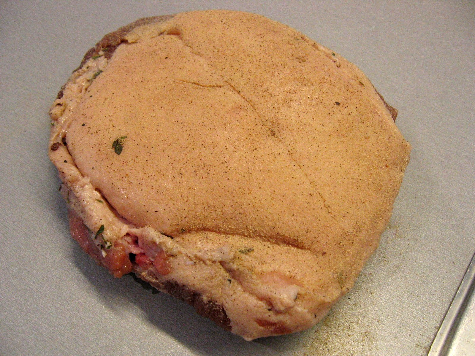 good food in a crap kitchen: Pork Cheek Bacon