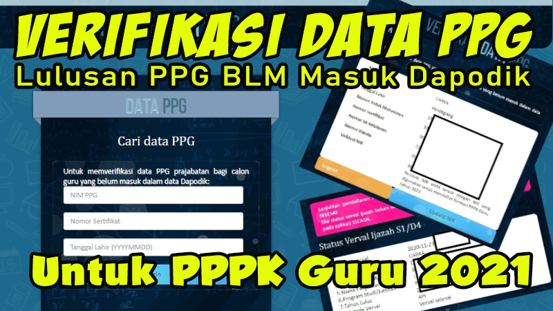 Cara Cek Data PPG Untuk Peserta PPPK Guru Yang Belum Masuk Data Dapodik - SDN SOBANG 1