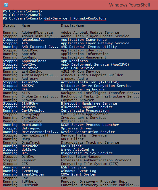 VGeek Format Table Row Colors Inovation Powershell VGeek Format Table Row Colors Inovation Powershell