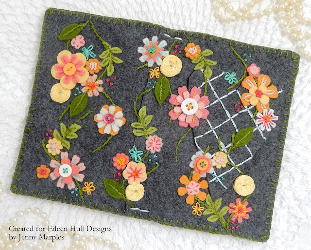 Pushing The Right Buttons: Embroidered Felt Pocket Notebook for Eileen ...