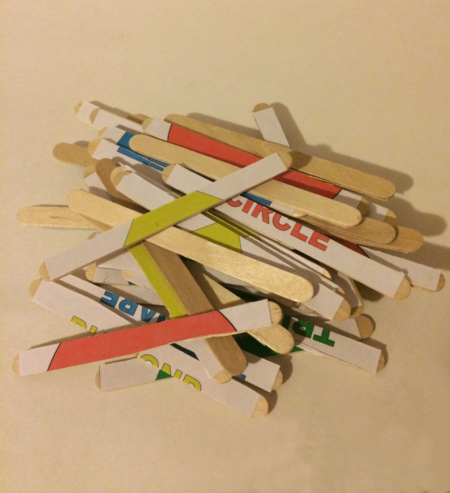 Learn Shapes and Colors with Craft Stick Puzzles - First Time Mom and ...