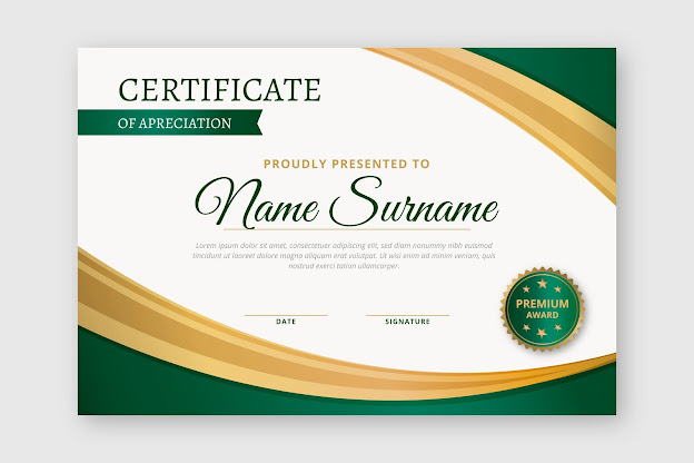 New Certificate Design Cdr & Psd File 4 Commercial use Free Download
