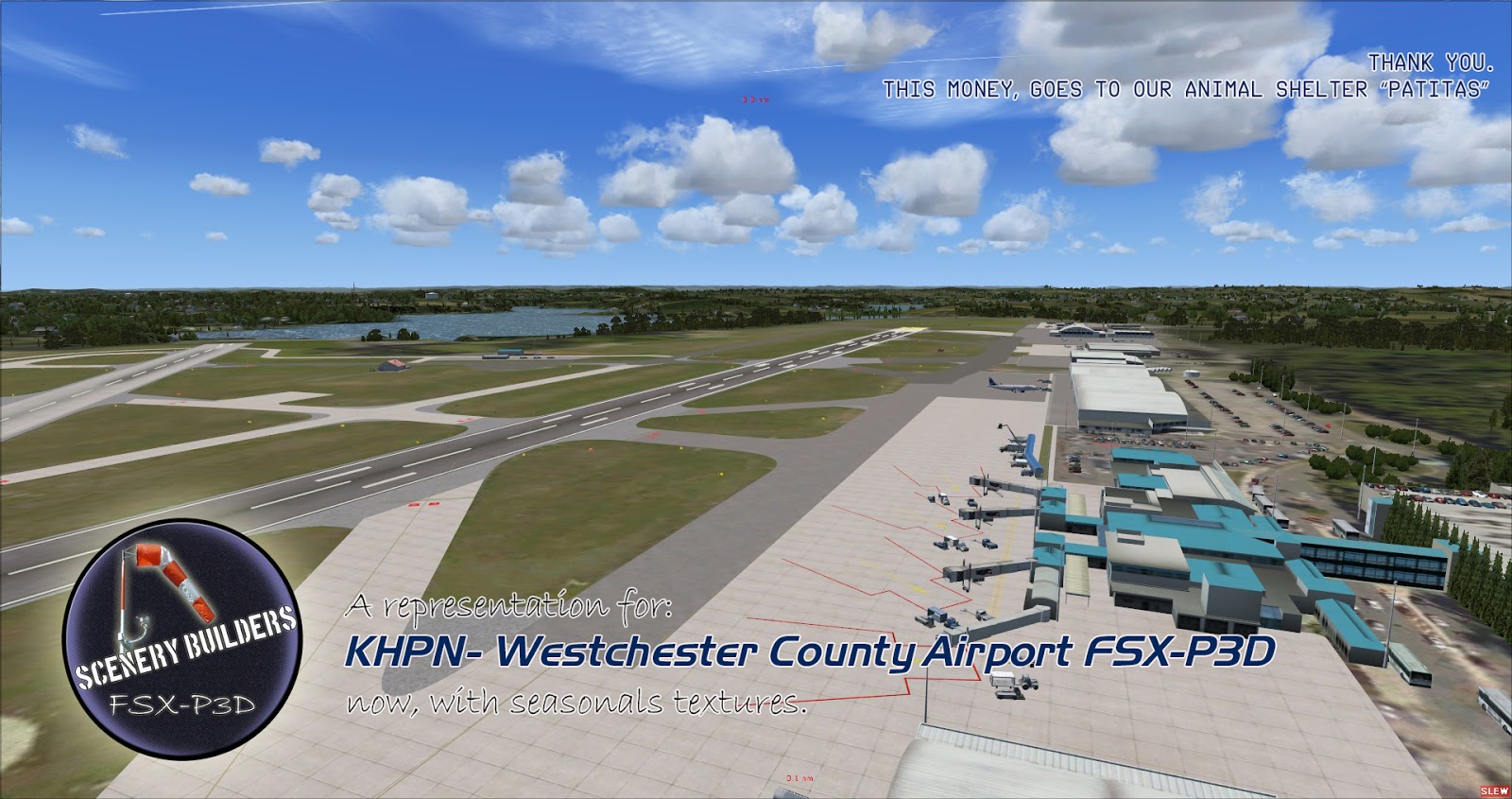FSX, P3D, MSFS scenerybuilders.: KHPN- Westchester County Airport FSX-P3D