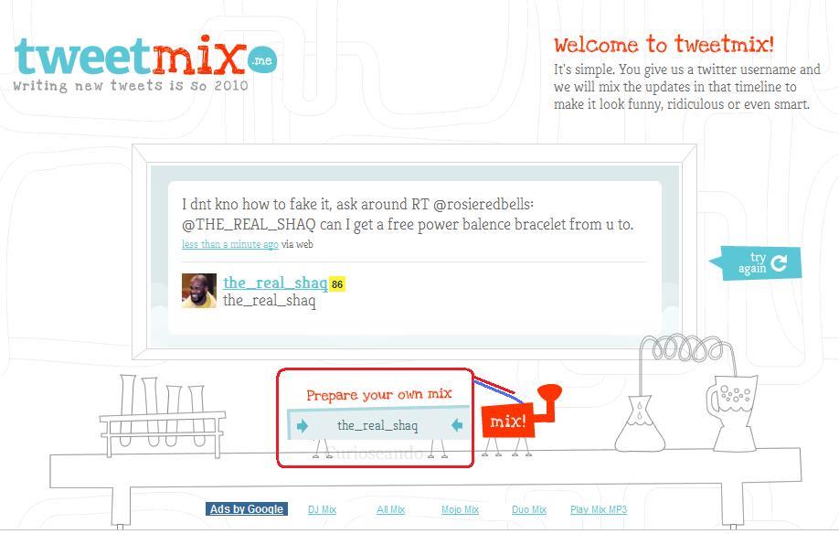 Tweetmix ~ Mezcla los tweets y ve el resultado ~ Curioseando