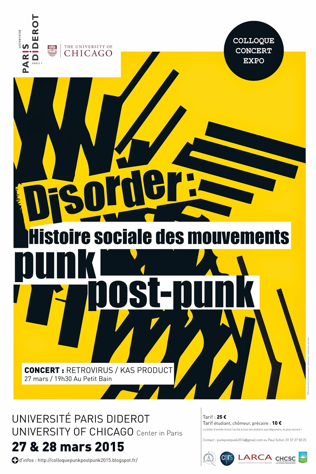 Disorder : Histoire sociale des mouvements punk/post-punk: Accueil