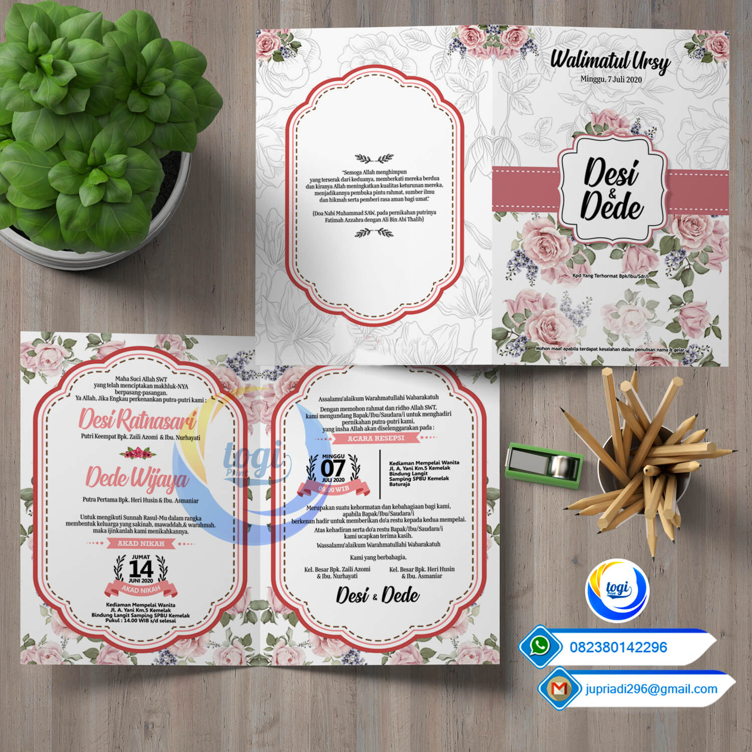 100 Download Template Desain Undangan Pernikahan Custome Elegan Cdr ...