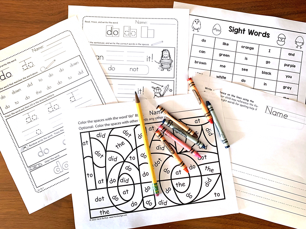 K/TK Distance Learning Packet: Chicks - NO PREP PRINTABLES! | Heidi Songs