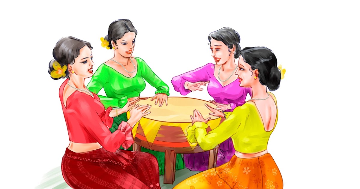 Sinhala Avurudu Raban playing girls