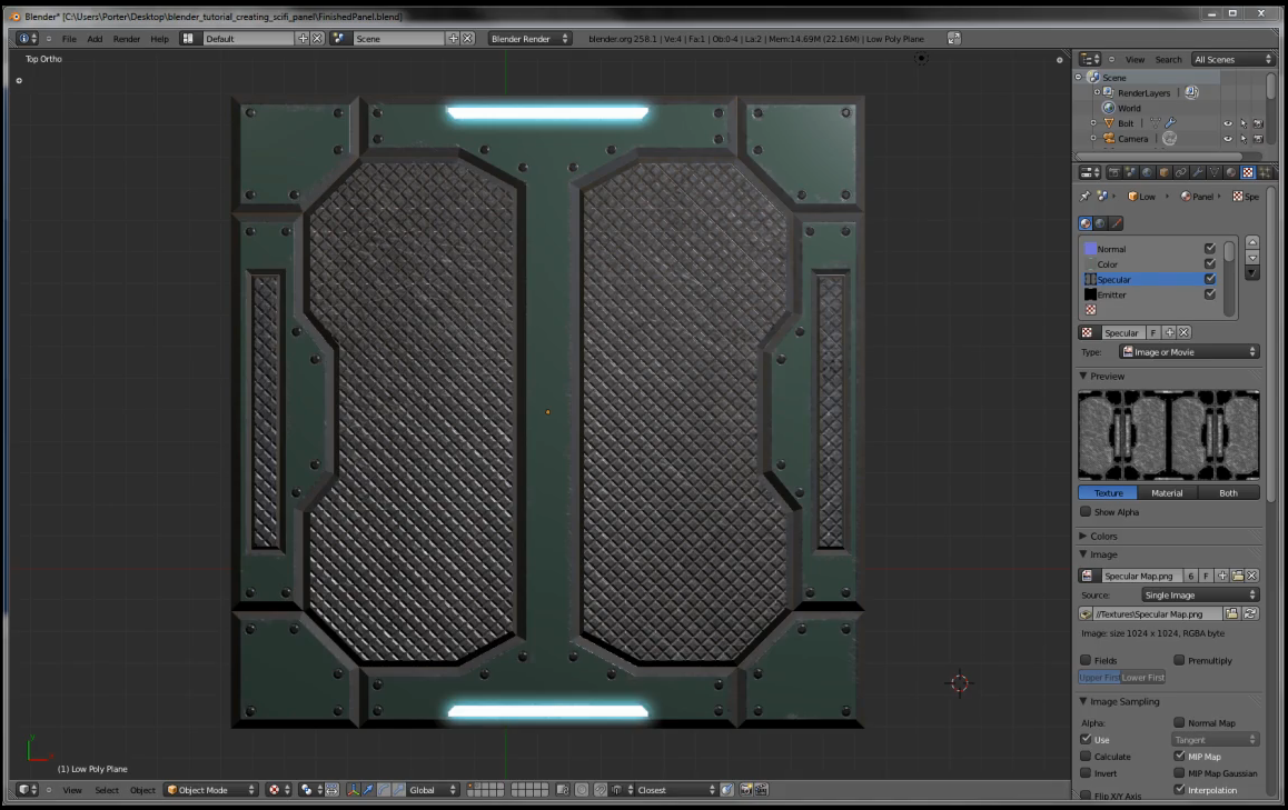 Blender-4d: Tutoriel Normal Map pour Blender 2.5x