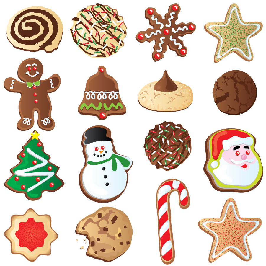 クリスマス飾りのビスケット Christmas Ornaments Biscuits Vector イラスト素材 Ai Eps イラストレーター