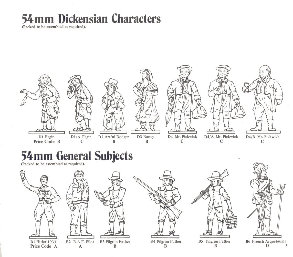 Prometheus in Aspic: Les Higgins Miniatures Catalogue - 1971