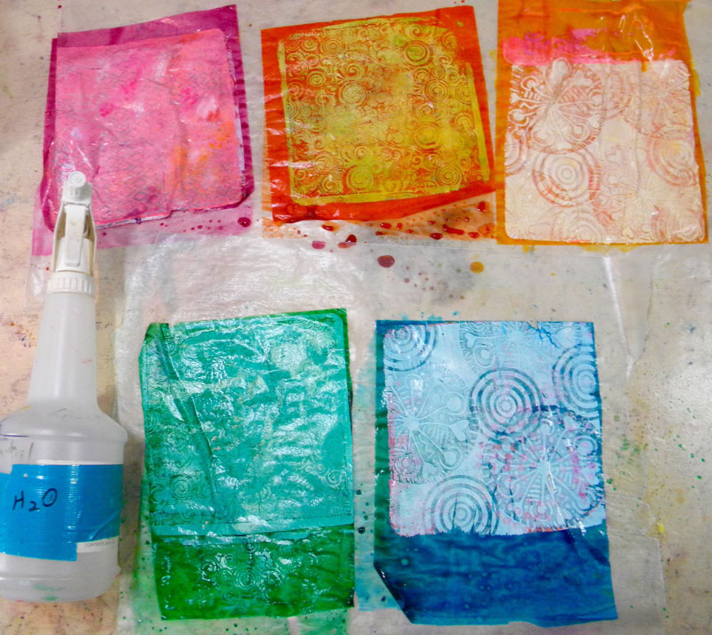 Mixed Up Art: Fun With Bleeding Art Tissue