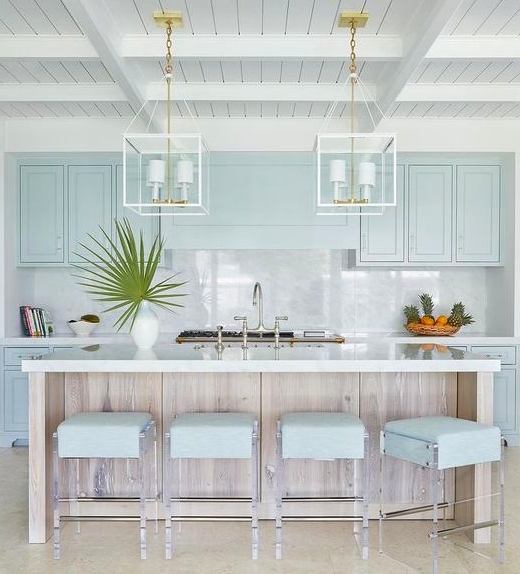 21 Coastal Kitchen Design Ideas Blue Kitchens