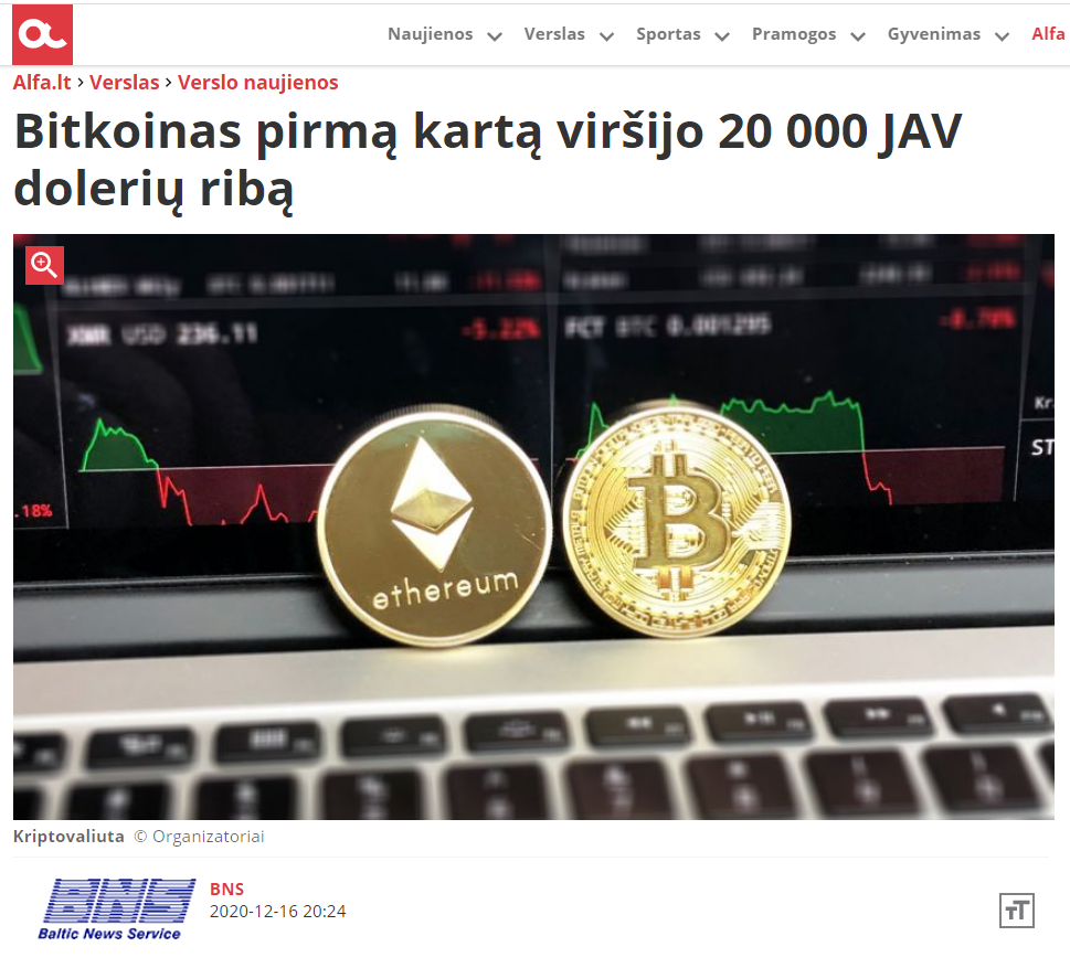 D stytojas Nuovadoje 1 BitCoin 20 000 US Dollars d-stytojas-nuovadoje-1-bitcoin-20-000-us-dollars