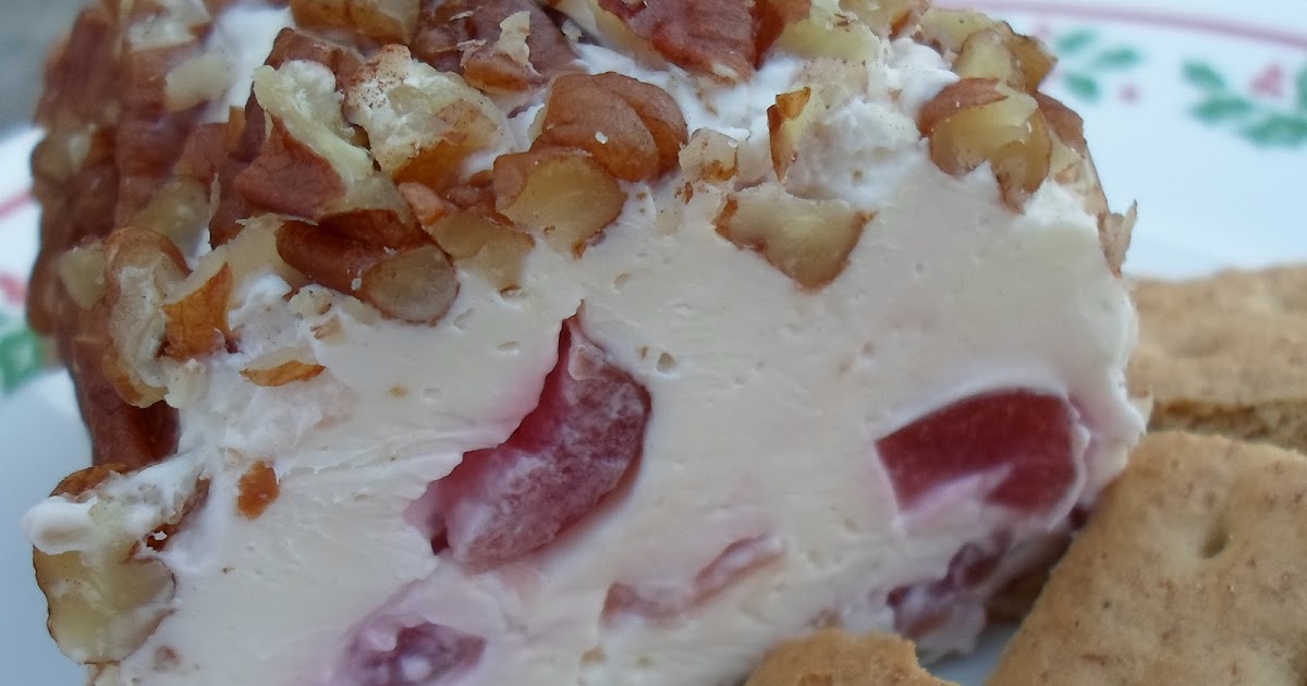 Happier Than A Pig In Mud: Maraschino Cherry Cream Cheese Ball or Logs