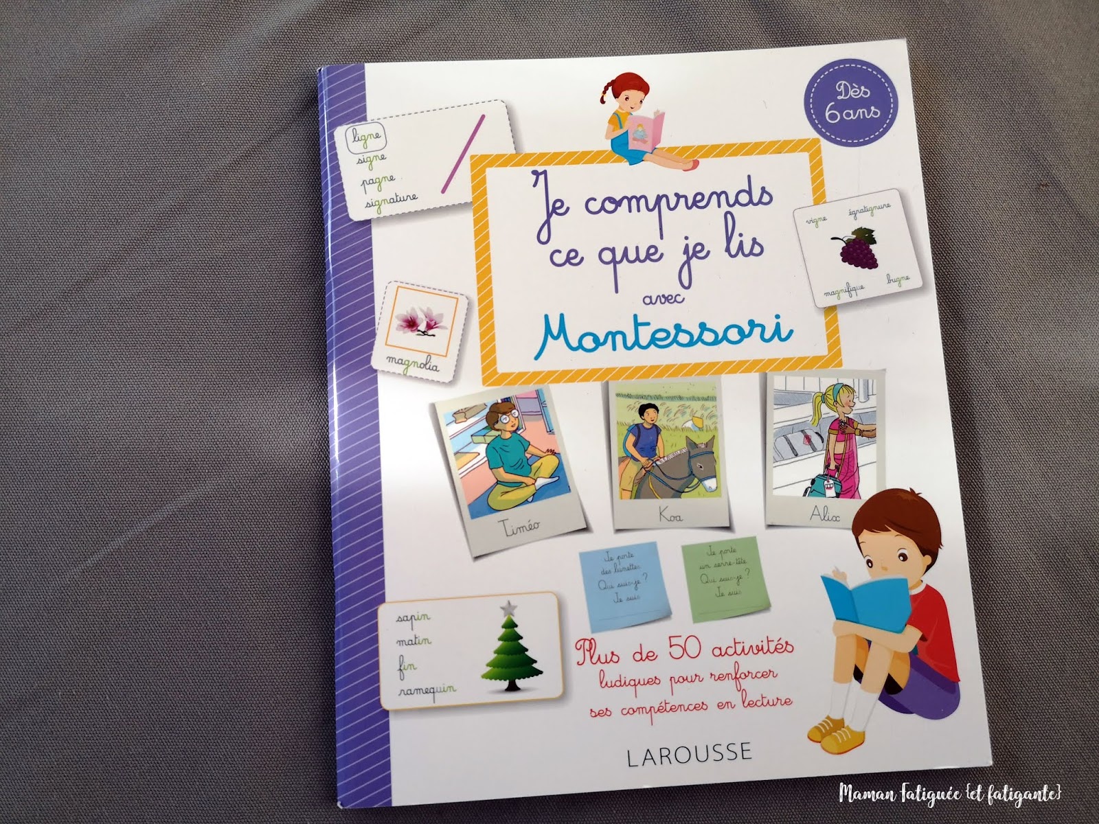 Mon cahier Montessori Je comprends ce que je lis - Maman Fatiguée {et ...