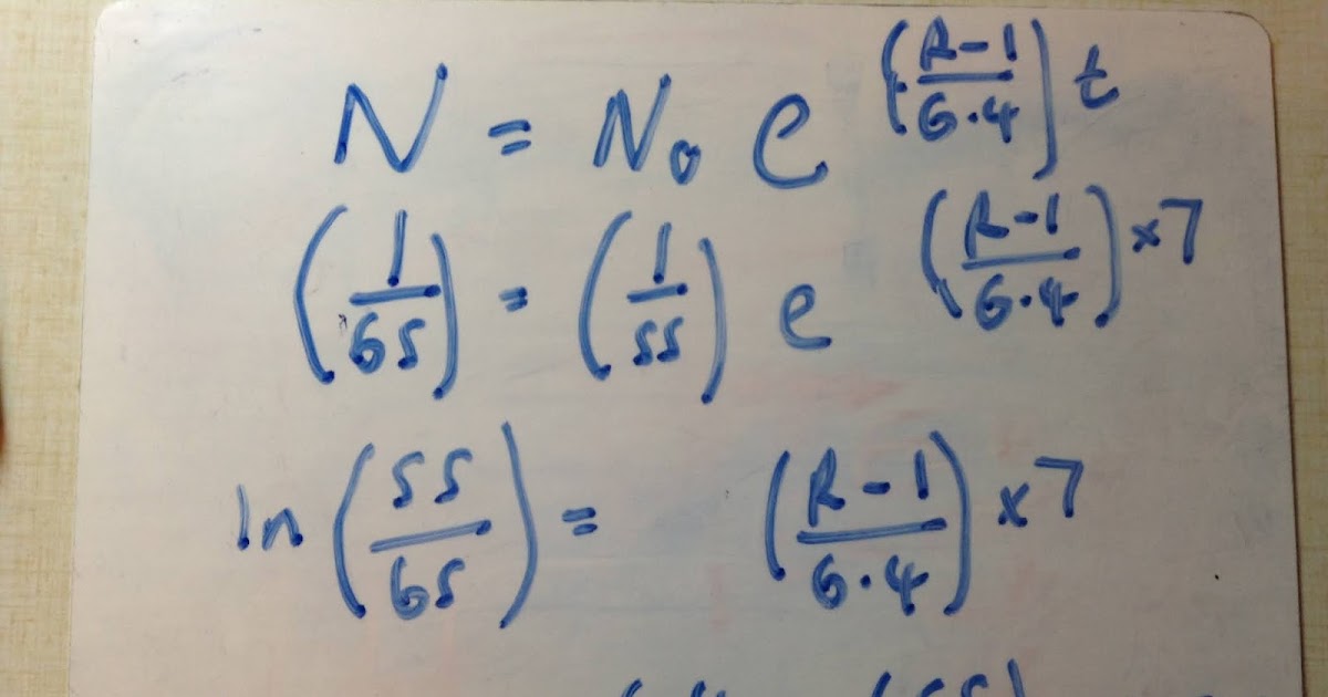 wigton physics: Calculating the current R number