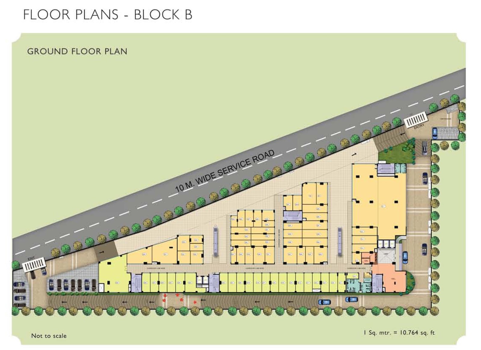 Floor Plans - Satya Element One 9212333933 Sector 47 & 49 Gurgaon