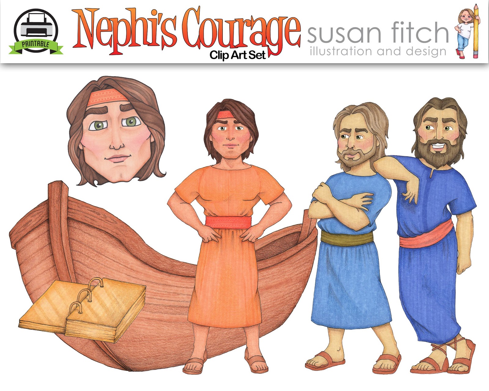 susan fitch design: Nephi's Courage