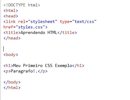 Integrando a página com estilos CSS