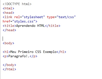 Integrando a página com estilos CSS
