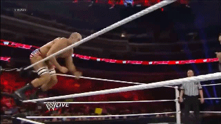 RKO in Mid-Air from the Second Ropes