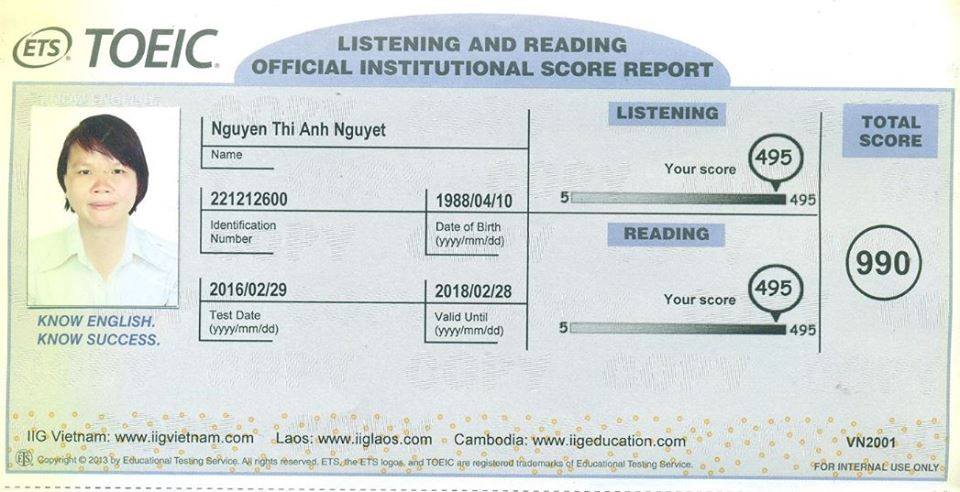 TOEIC 990