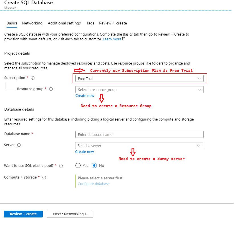 How to create an SQL database in Microsoft Azure - CoreProgram