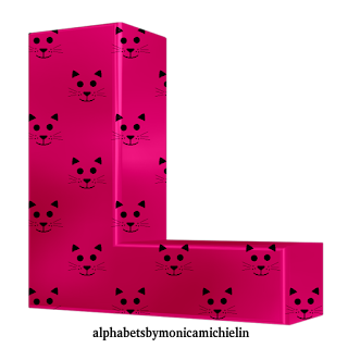 M. Michielin Alphabets: PINK CAT PUPPY ALPHABET, ICONS AND NUMBERS PNG