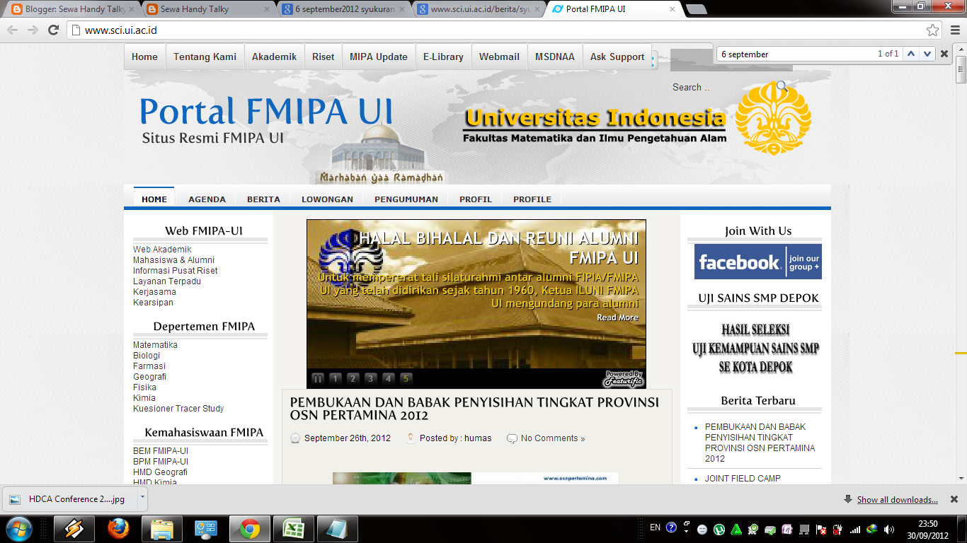 Sewa Handy Talky: Acara Syukuran dan Pengukuhan Lulusan Program Studi ...