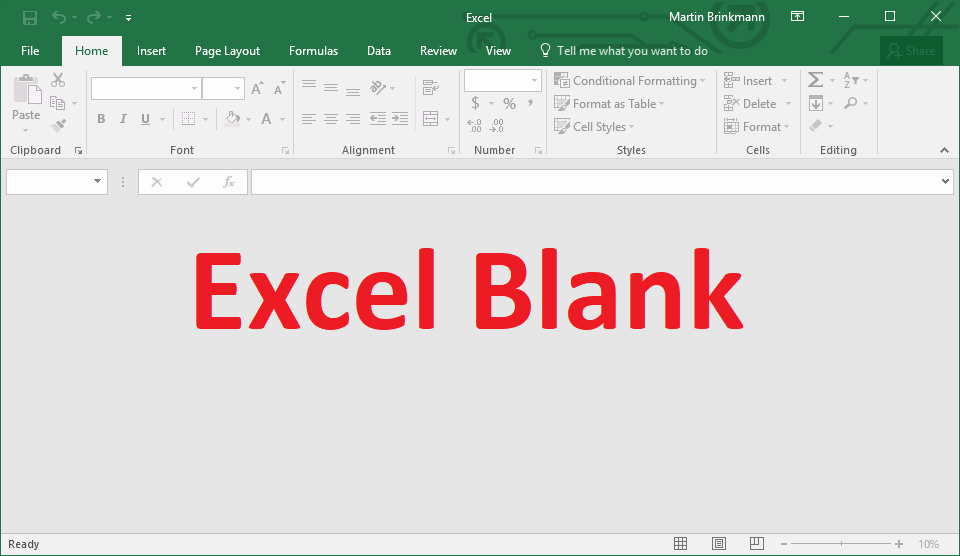 Cara Mengatasi Microsoft Excel Blank - VNYSOFT