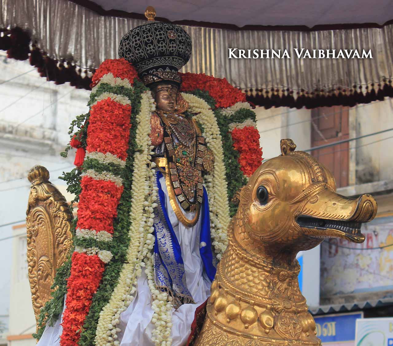 Krishna Vaibhavam: Day 01 - Hamsa Vahanam - Gajendra Varadhar Varusha ...