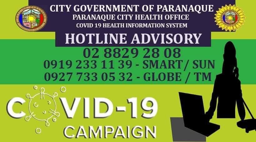 PARANAQUE CITY LIFE: Paranaque City COVID-19 Hotlines