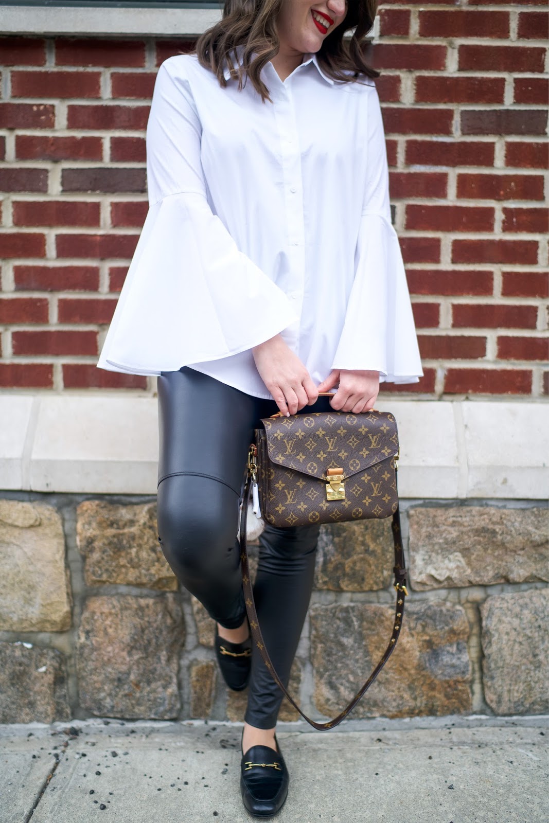 Bell Sleeve Button Up | Connecticut Fashion and Lifestyle Blog ...