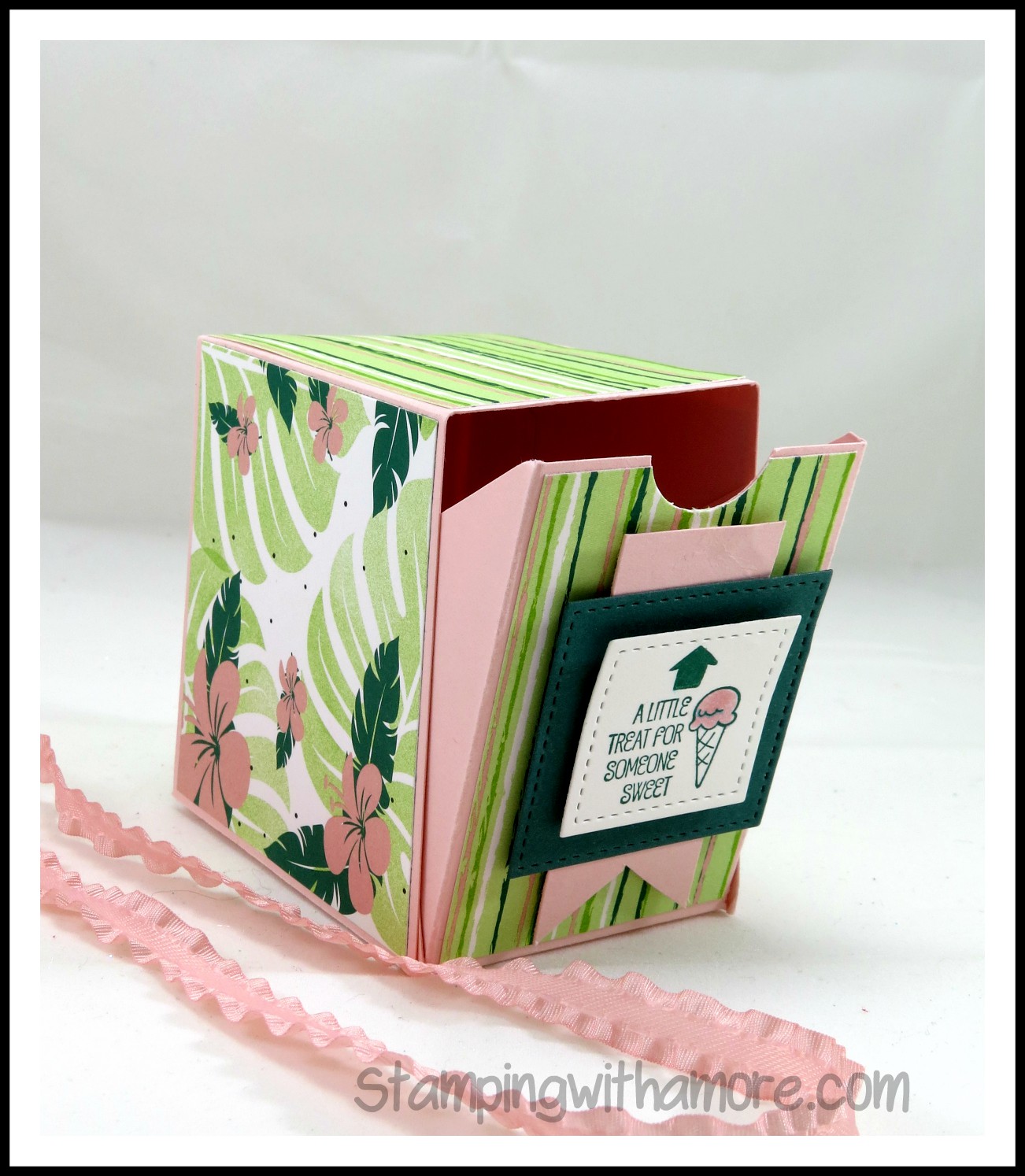 Stampingwithamore: OPEN FLAP TREAT BOX