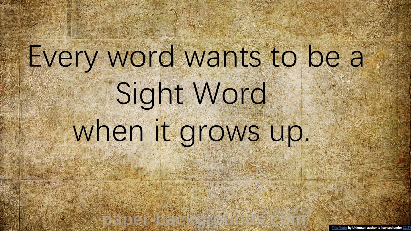 Nikki B. Teaching: Every Word Wants to be a Sight Word When it Grows Up